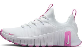 Nike Nike Damen Free Metcon 6 Trainingsschuhe, White/Playful Pink, 40.5