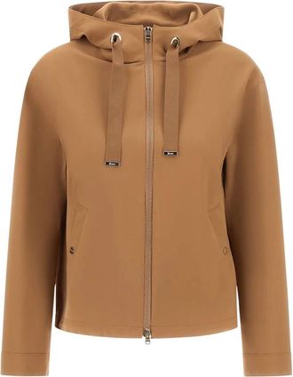 Herno Femme, Vestes, Brun, Taille: 48 FR Veste en jersey stretch