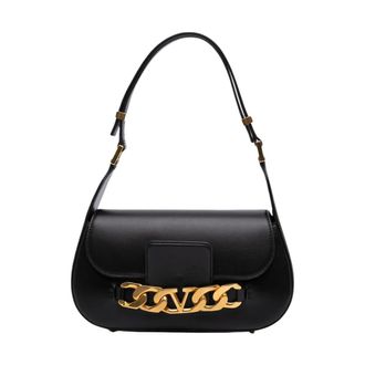 Valentino Sac bandouli&egrave;re Pre-owned avec cha&icirc;ne - Femme - Pre-owned - Noir - Taille: ONE Size
