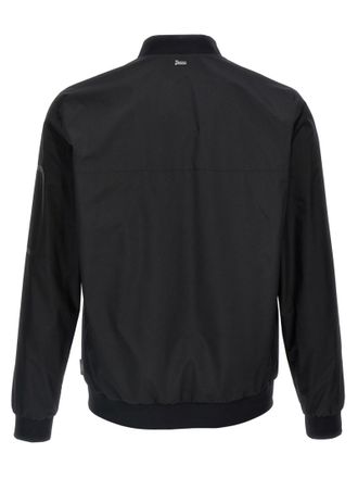 Herno Mens Black Polyester Bomber Clothing