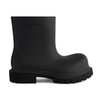 Balenciaga Schwarze Logo-gepr&auml;gte Stiefeletten - - Shoes - Herren - Schwarzk - 39 EU