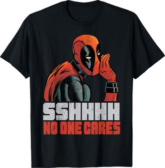MARVEL Deadpool SSHHHH No One Cares Whisper T-Shirt