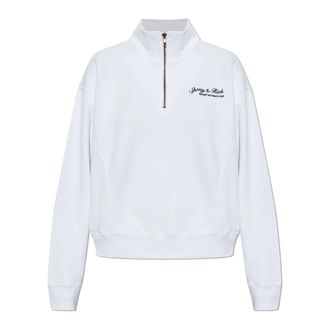 Sporty & Rich Damen, Sweatshirts & Hoodies, Wei&szlig;, XSGr&ouml;&szlig;e