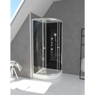 Aurlane Aurlane - cabine de douche raven round 1/4 de cercle 90x90x215cm
