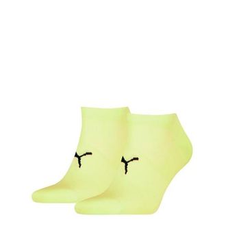 Puma Lot de 2 paires de chaussettes de sport l&eacute;g&egrave;res Jaune Taille 39/42