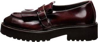 Doucal's Femme, Chaussures, Rouge, Taille: 41 EU Mocassino Frangia Mono Fibbia