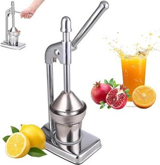 Generic Presse-Agrumes Manuel, Presse Fruits en Aluminium Heavy Duty avec Filtre en Acier Inoxydable, Extracteur de Jus Orange Citron Lime &agrave; Effort R&eacute;duit, po