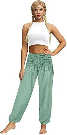 Generic Pantalon L&eacute;ger Femme Fluide &Eacute;t&eacute; Chic Lin Sports De Fitness dhiver en Cours DEx&eacute;cution V&ecirc;tements De Plein Pantalons Surv&ecirc;tement avec Poches Ensemble Li