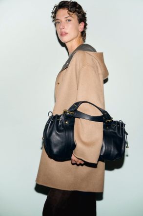 Gerard Darel Manteau en laine r&eacute;versible &agrave; capuche - ALEY