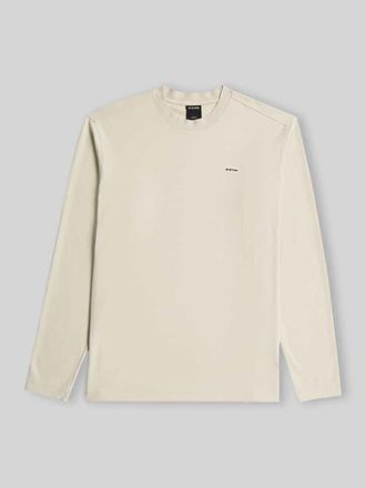 G-Star Langarmshirt mit kleinem Logo-Schriftzug