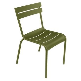 Fermob Chaise empilable Luxembourg - Vert - Aluminium - Designer Frédéric Sofia