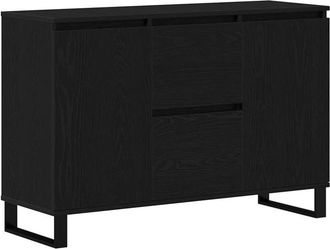 vidaXL Buffet Ch&ecirc;ne Noir 104x35x70 cm Bois reconstitu&eacute; Vidaxl