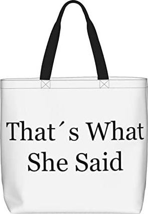 Generic Sac De Courses CEst Ce QuElle A Dit Sac &Agrave; Dos Lavables Personnaliser Sacs En Toile, Pour Burea, &Eacute;cole, Voyage, Filles