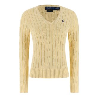 Polo Ralph Lauren Femme, Pulls, Jaune, Taille: 40 FR Kimberly V-neck Sweater