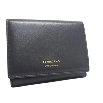Ferragamo Portefeuille Tri-fold Pre-owned - Femme - Pre-owned - Noir - Taille: ONE Size