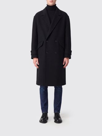 Lanvin Langer zweireihiger Mantel aus reiner Schurwolle mit klassischem Revers