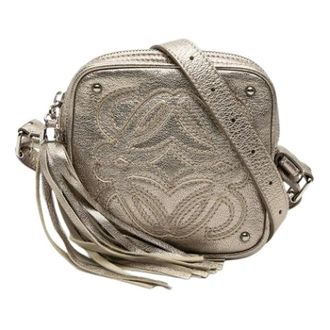Loewe Sac bandouli&egrave;re en cuir Pre-owned - Femme - Pre-owned - Gris - Taille: ONE Size