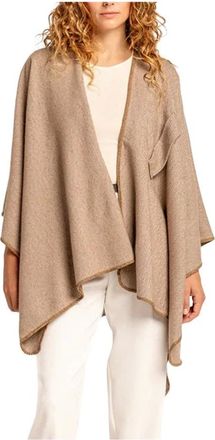 Abbacino Femme, Vestes, Beige, Taille: ONE Size Kimono Juna Poncho