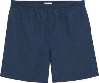 Ami Homme, Maillots de bain, Bleu, Taille: M Long Plain Swim Shorts