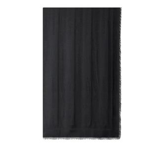 Elisabetta Franchi Viskose- und Modal-Foulard-Schal mit Jacquard-Streifen - - Accessories - Damen - Schwarzk - ONE SIZE