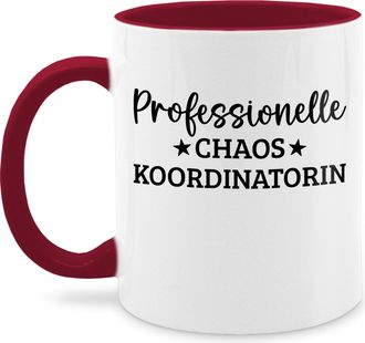 Shirtracer Tasse Tassen 325ml - Statement - Professionelle Chaos Koordinatorin I F&uuml;hrungskraft Weihnachtsgeschenke f&uuml;r Chefinnen I Teamleitung Geschenk Mama I Au