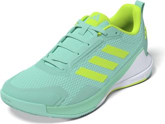 adidas Damen Novaflight 2 Indoor Shoes, Flash Aqua/Lucid Lemon/FTWR White, 42 2/3 EU