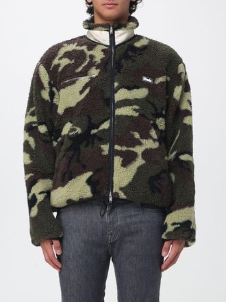 Rhude Veste en polaire Parilla en m&eacute;lange de laine &agrave; motif camouflage et col montant