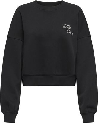 Only Damen Onlkiara L/S O-Neck Pearl SWT, Black, S