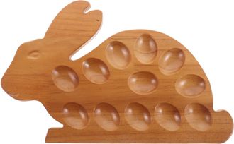 Aboofan Eiervorr&auml;te Organisieren Mit Filigraner Eierplatte Aus Holz Verschlei&szlig;fester Eieraufbewahrungssockel F&uuml;r Arbeitsplatte Praktischer Eierteller F&uuml;r T&auml;gl