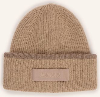 Jacquemus Jacquemus M&uuml;tze Le Bonnet Gros Grain Mit Alpaka beige