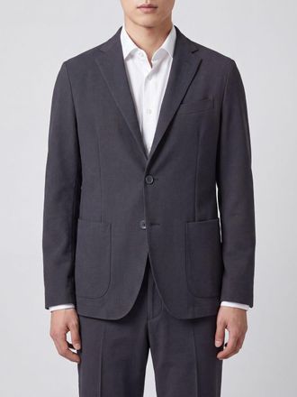 Herno Blazer droit en tissu technique avec poches plaqu&eacute;es