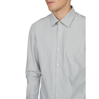 HUGO BOSS Chemise ray&eacute;e &agrave; manches longues en coton m&eacute;lang&eacute;