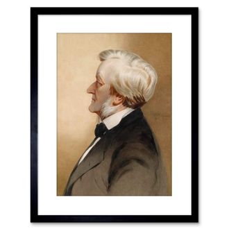 Wee Blue Coo PAINTING PORTRAIT DIEFENBACH COMPOSER RICHARD WAGNER FRAMED ART PRINT F97X10899