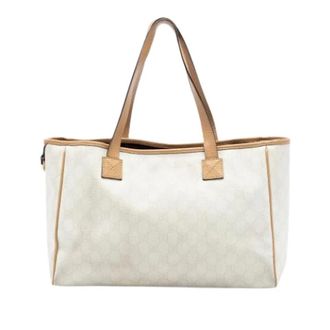 Gucci Pre-owned Canvas Tote Bag - - Pre-owned - Damen - Wei&szlig; - ONE SIZE