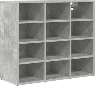 vidaXL Schuhschrank Betongrau 77,5 x 30 x 67 cm Holzwerkstoff Vidaxl