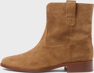 Gerard Darel Boots en cuir velours - ELIE - Tabac