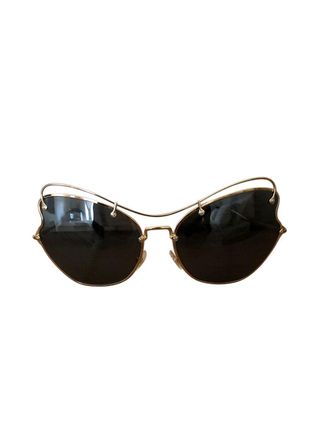 Miu Miu Metal Frame Cat Eye Sunglasses