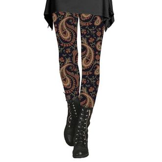 Generic MEIbax Femmes Halloween Leggings &Eacute;lastique Taille Haute Anti-Cellulite Imprim&eacute; Legging Confortable D&eacute;contract&eacute;s Respirant Pantalon de Yoga Quotidien C