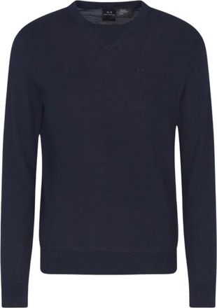 A|X Armani Exchange Pullover mit Rundhalsausschnitt - - Knitwear - Herren - Blau - XS