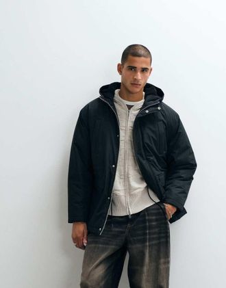 Asos parka noire