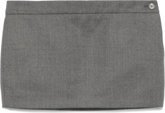 Wardrobe.NYC Klassischer Minirock - Grau