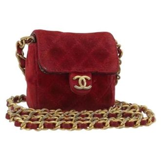 Chanel Sac bandouli&egrave;re mini doccasion - Femme - Pre-owned - Rouge - Taille: ONE Size