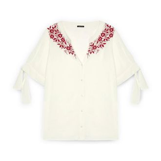 Fiorella Rubino Damen, Blusen & Hemden, Wei&szlig;, 3XLGr&ouml;&szlig;e