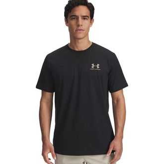 Under Armour Herren Sportstyle Colorblock T-Shirt, (003) Black/City Khaki, Klein