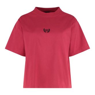 Balenciaga T-Shirt in mittlerer Passform - - Tops - Damen - Rot - XS