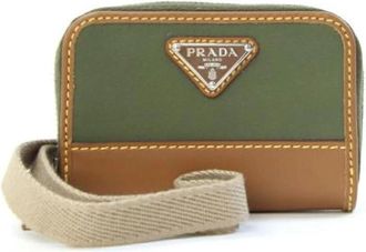 Prada unisex, Pre-owned, Vert, Taille: ONE Size Sac Mini en Nylon Pre-owned
