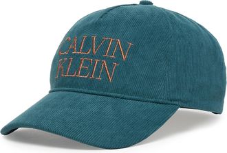 Calvin Klein Cap Calvin Klein Corduroy Graphic 5 Panel Cap LV04D5064G Dunkelblau