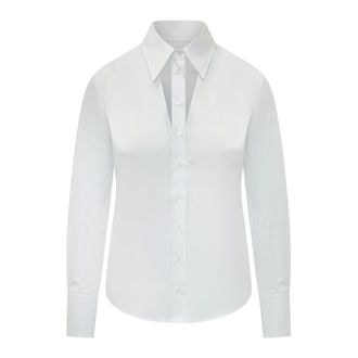 Elisabetta Franchi Damen, Blusen & Hemden, Wei&szlig;, SGr&ouml;&szlig;e