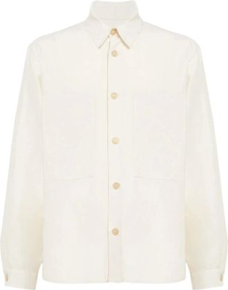 Laneus Homme, Chemises, Beige, Taille: L Overshirt Giacca-camicia