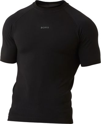 Björn Borg Björn Borg - Mens Short Sleeve Seamless Running T-Shirt - Schwarz